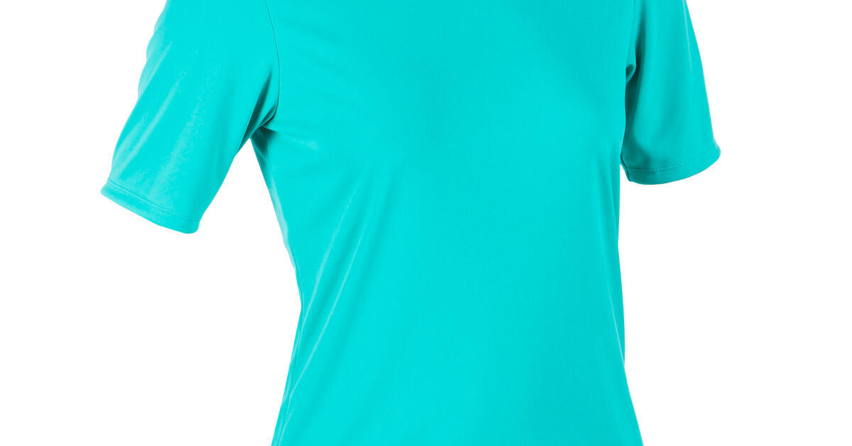 Tee Shirt Anti Uv Surf Malou Manches Courtes Femme Turquoise