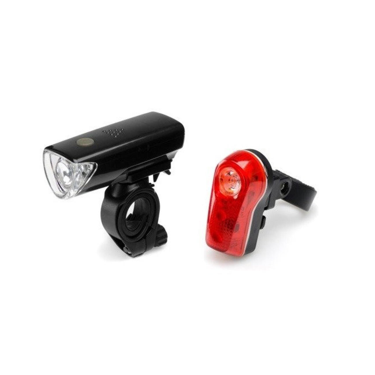Lampki rowerowe Falcon Eye DUO zestaw MACTRONIC | Decathlon