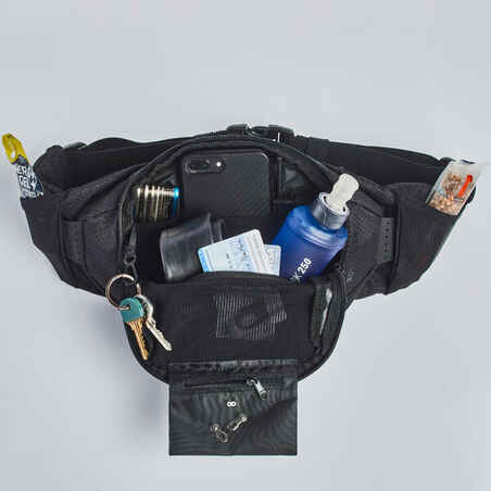 2L / 0.25L Mountain Biking Hydration Waist Pack Feel - Black - Decathlon