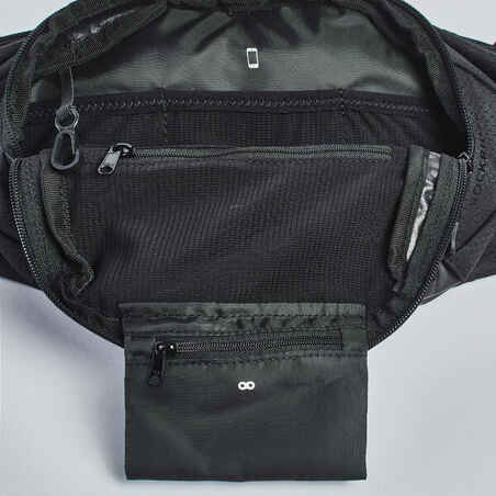 2L / 0.25L Mountain Biking Hydration Waist Pack Feel - Black - Decathlon