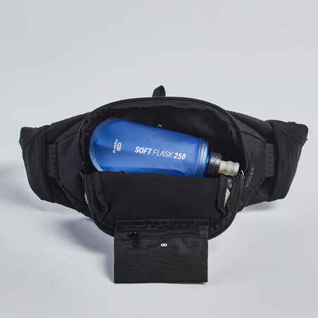 2L / 0.25L Mountain Biking Hydration Waist Pack Feel - Black - Decathlon