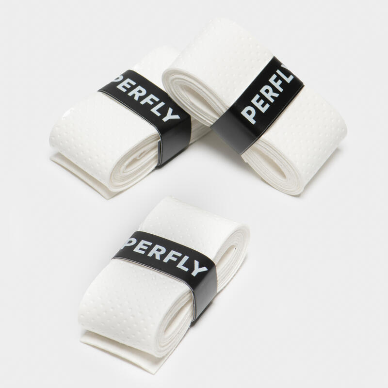 Tacky Squash Overgrip Tri-Pack - Black PERFLY - Decathlon