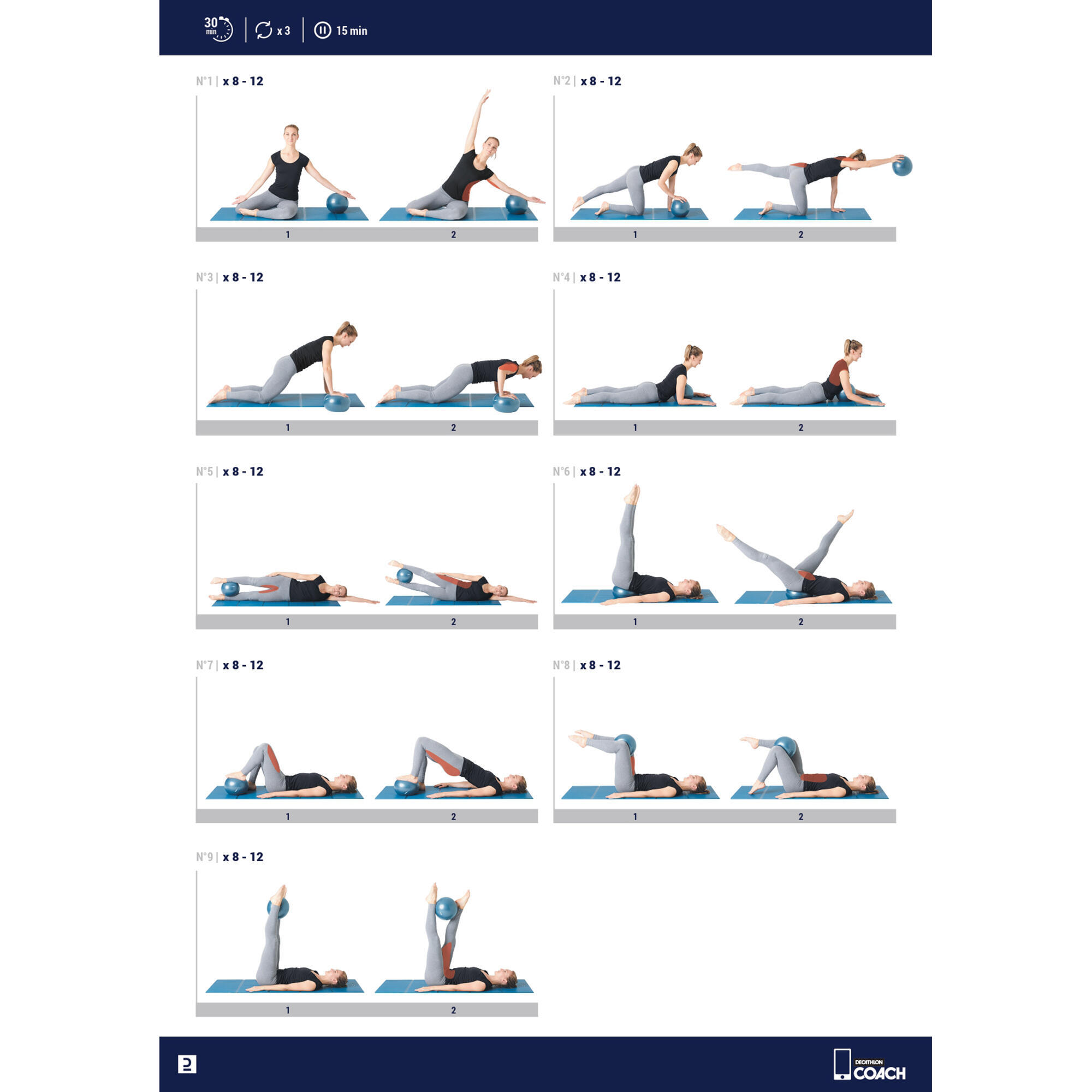 240mm Diameter Soft Ball - Blue