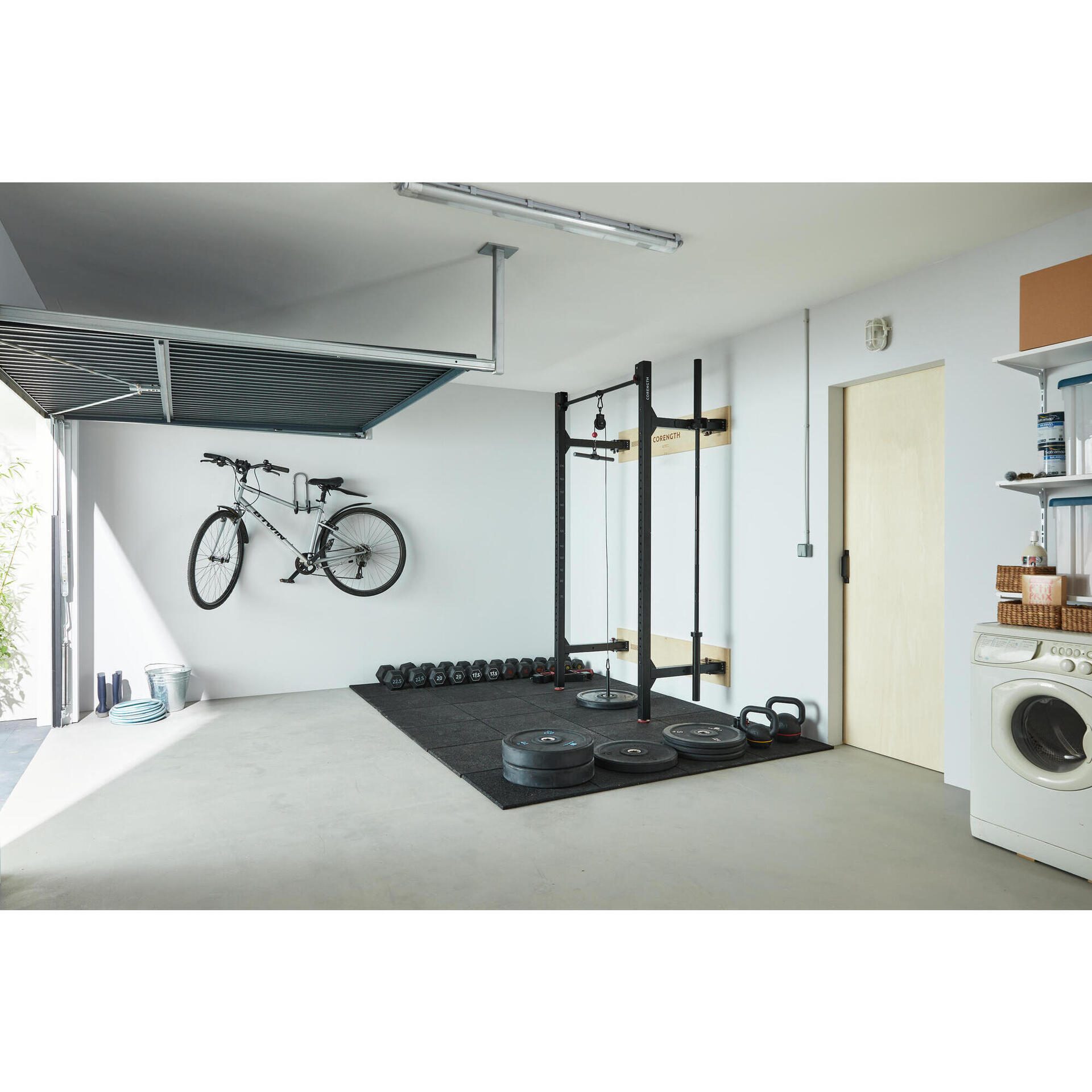 Fold-Down Wall Rack