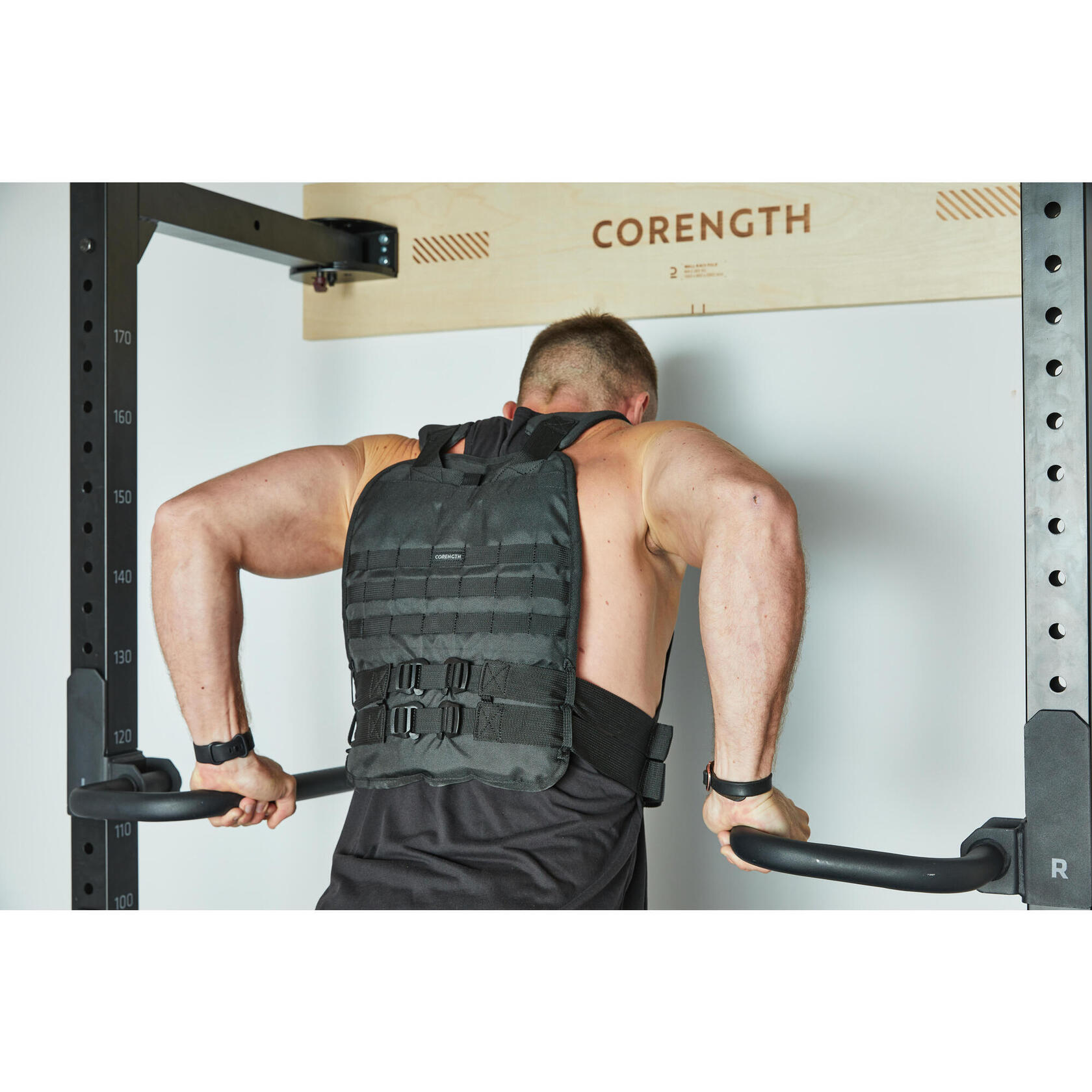 Dip Supports for Weight Training Rack - Twin-Pack
