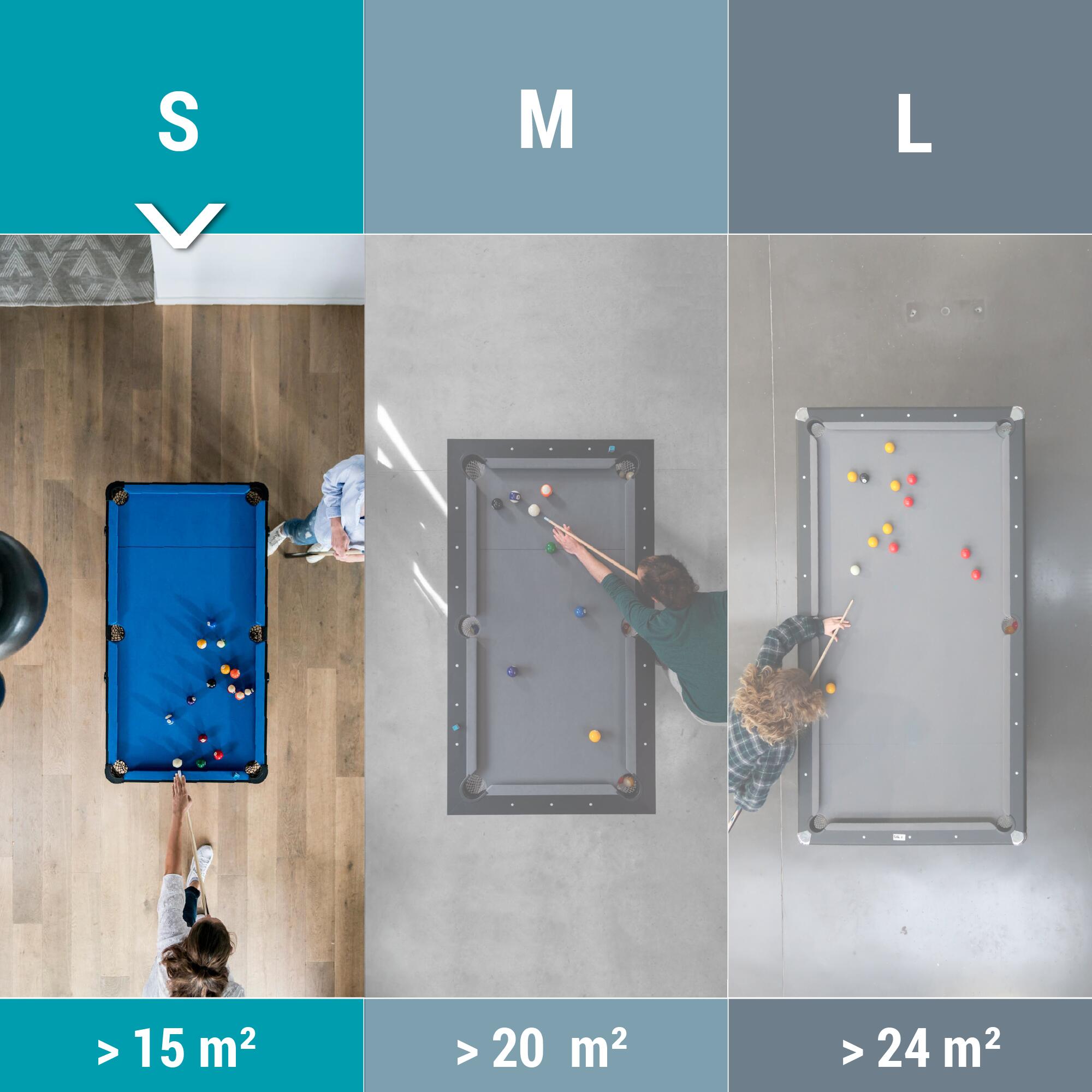 Billiards Table - BT 100 - Light grey, Black - Pongori - Decathlon