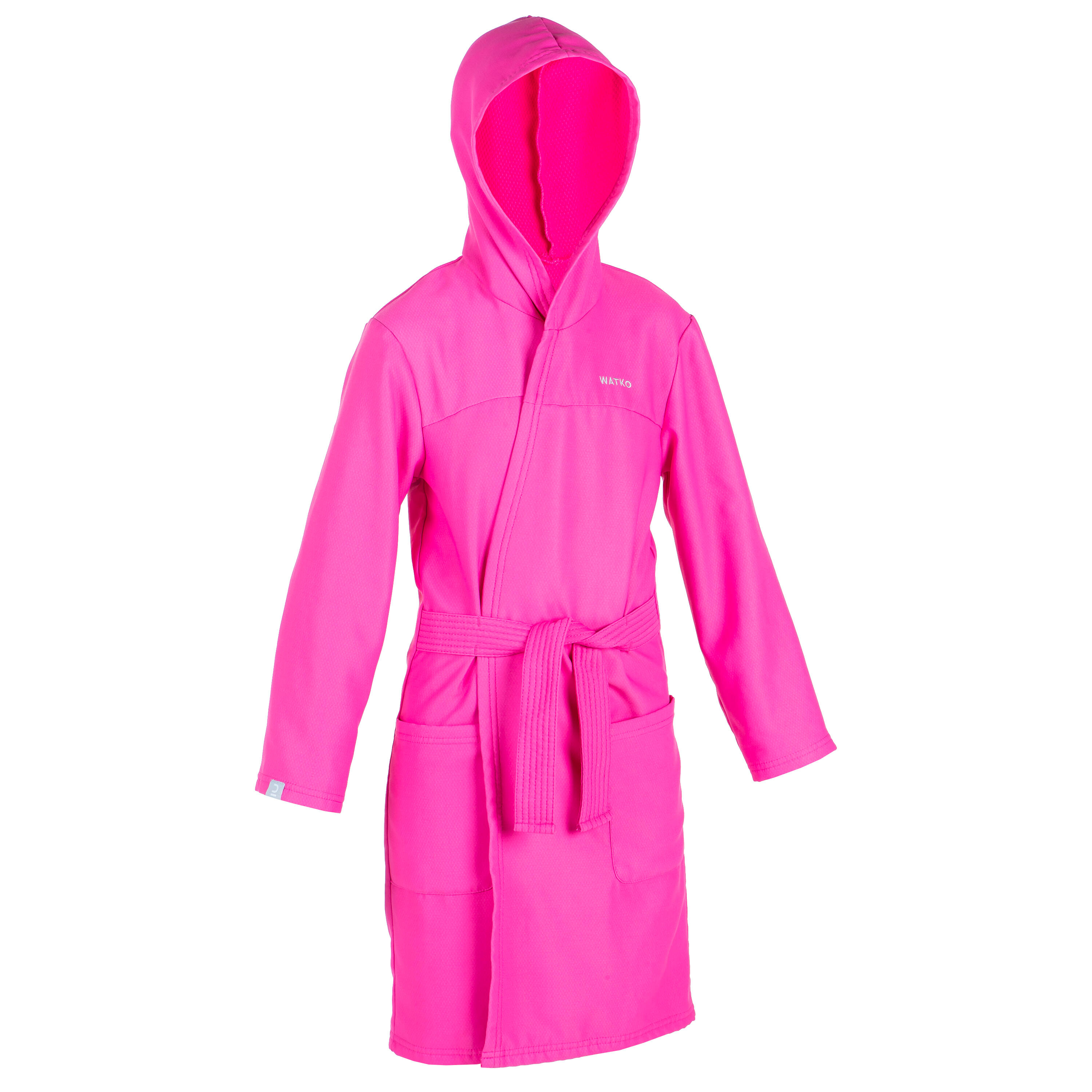 KID'S COMPACT POOL BATHROBE PINK NABAIJI | Decathlon