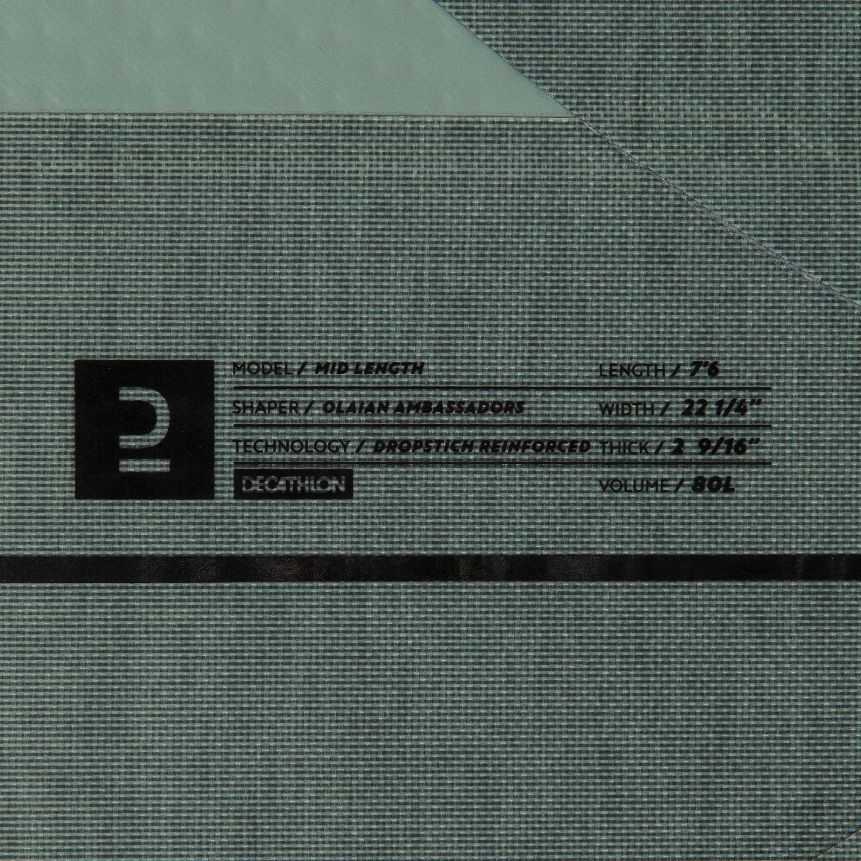 Tabla de Surf 500 Compacta Inflable 7'6" (Sin Bomba Ni Correa) - Decathlon