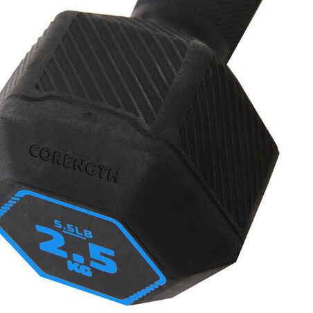 2.5 kg Cross Training and Weight Training Hexagonal Dumbbell - Black ...