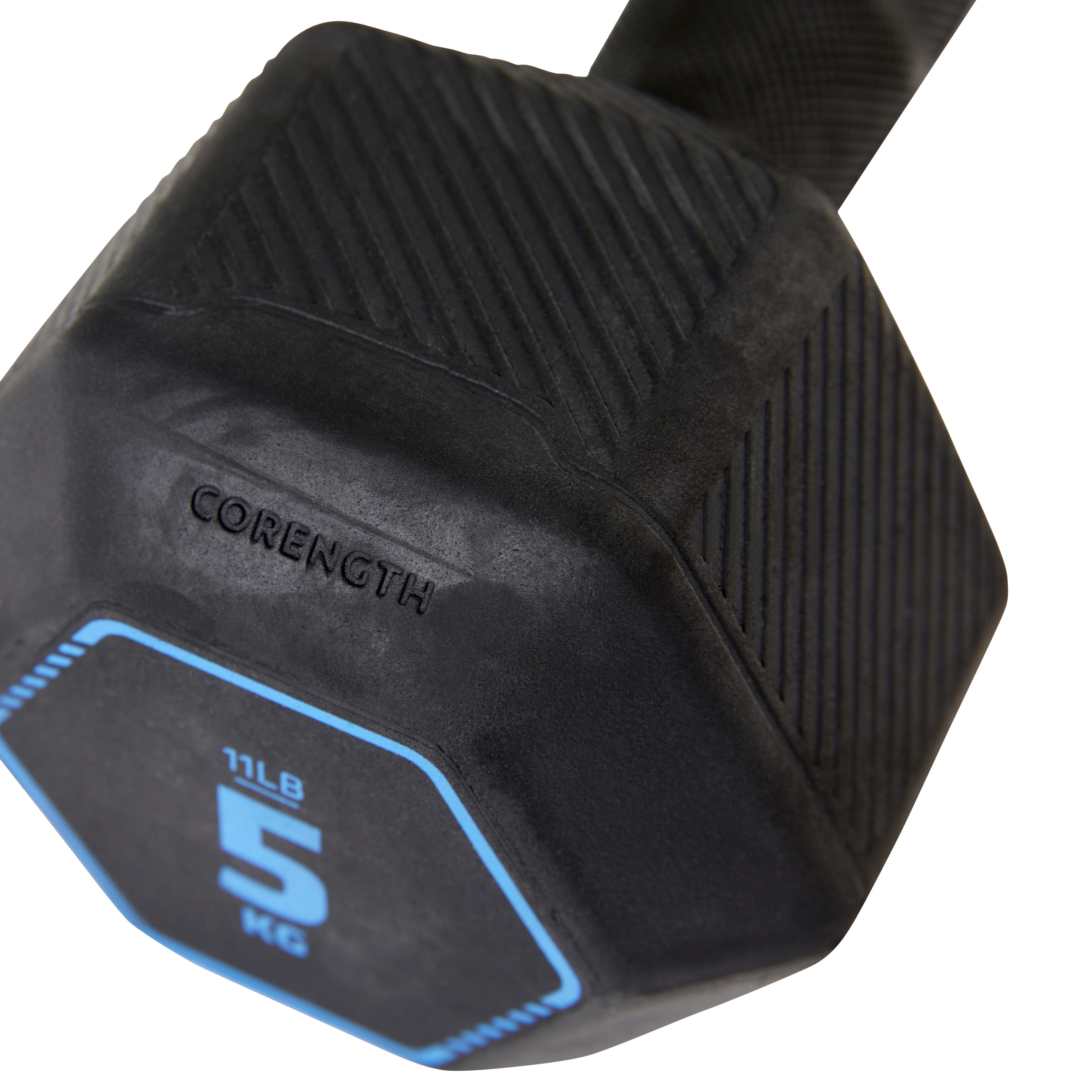 5 kg Cross-Training Hex Dumbbell - Black - black - Corength - Decathlon