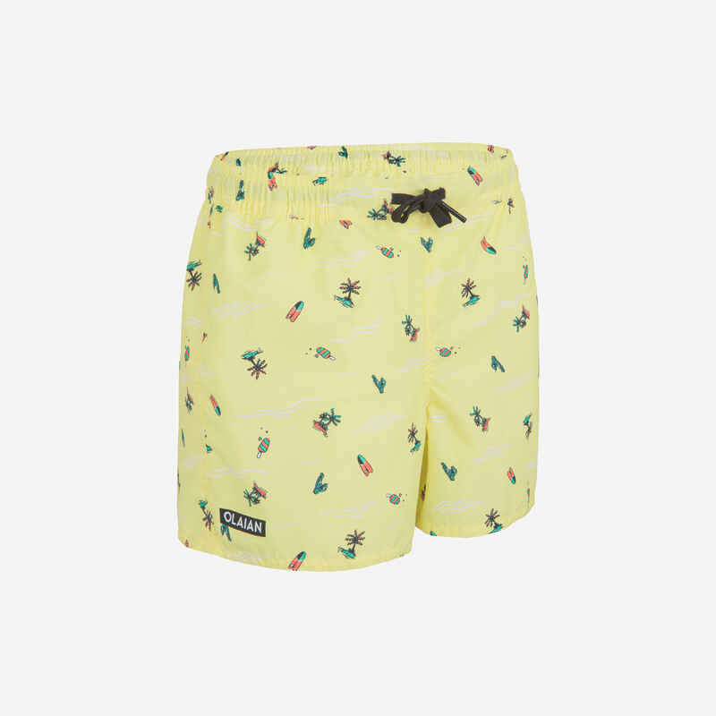 Swimming Shorts 100 Yellow Decathlon