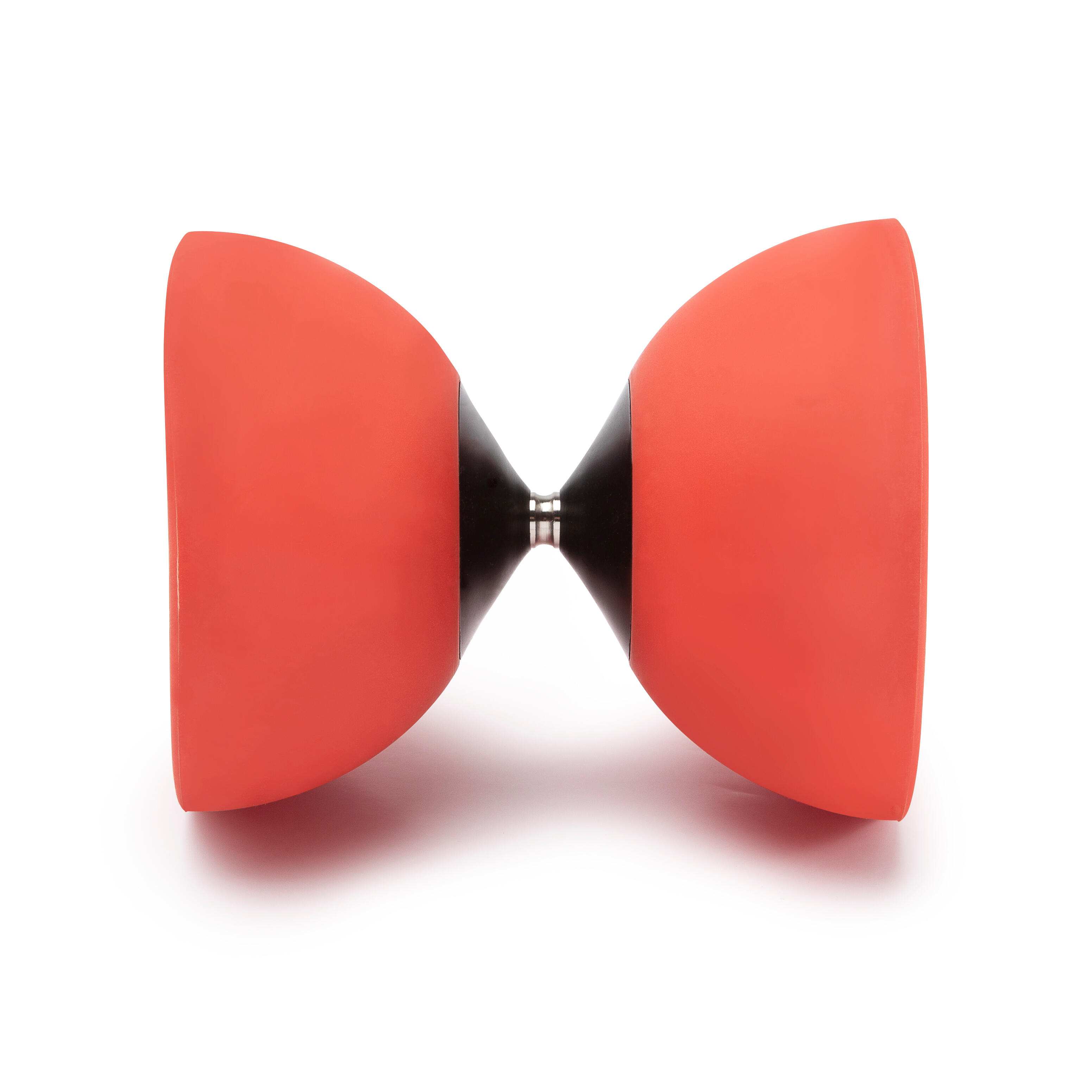 Diabolo + Wooden Handsticks - 100 Red - Coral red - Domyos - Decathlon