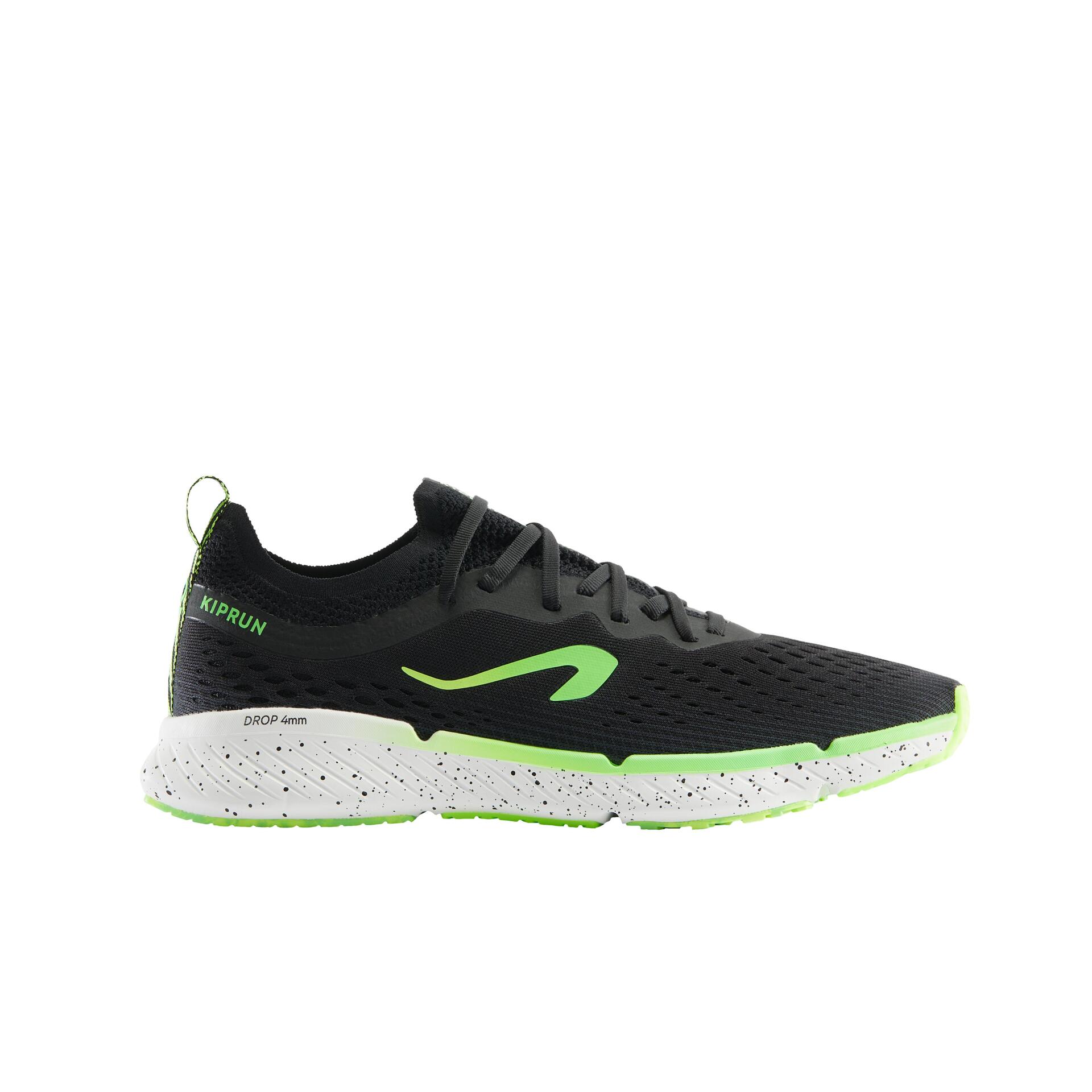 KIPRUN KN500 MEN'S RUNNING SHOES - BLACK GREEN