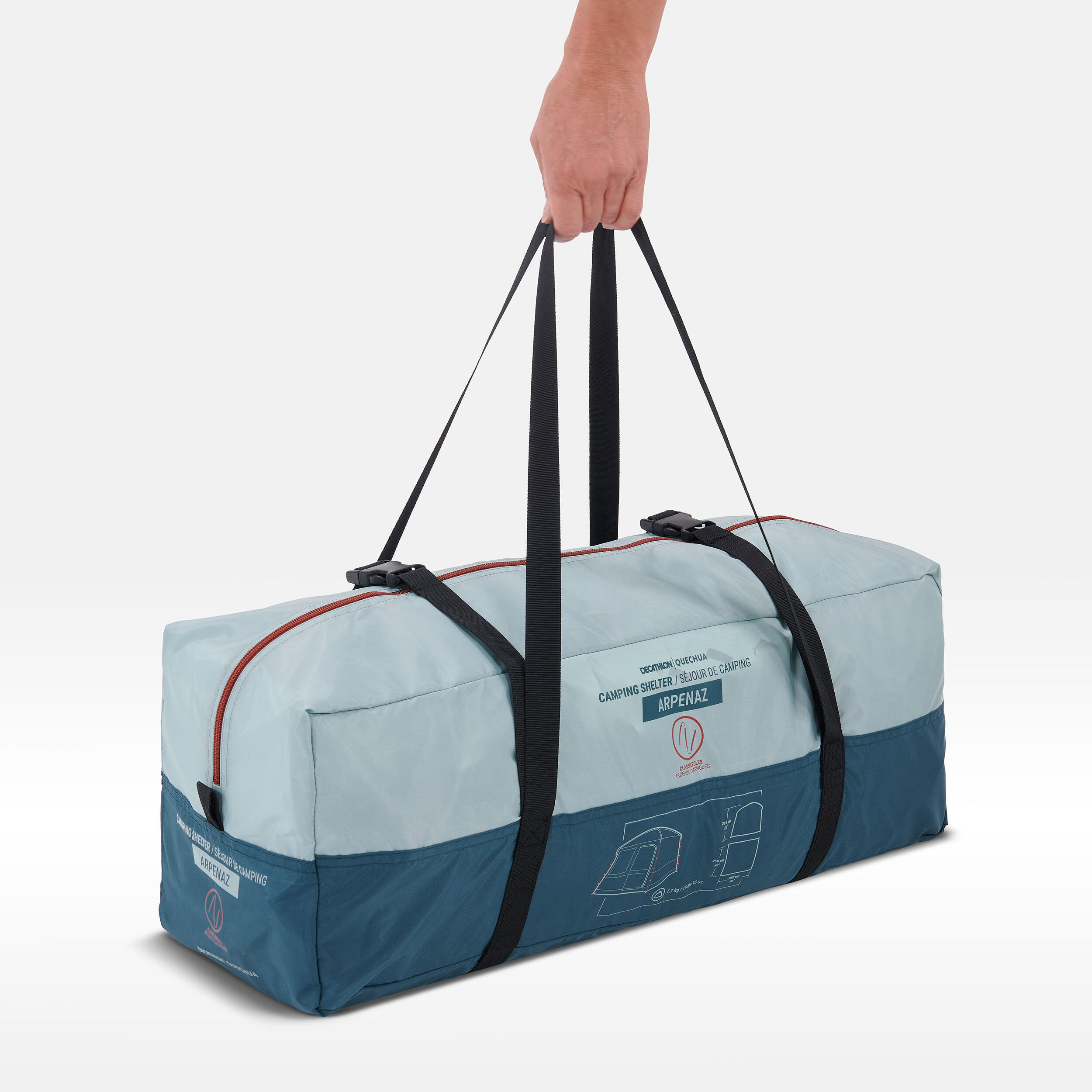 6 Person Camping Shelter Arpenaz Base M