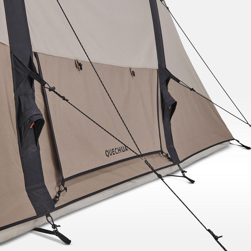 Tente de camping gonflable 4 places 2 chambres, Air Seconds 4.2 Polycoton QUECHUA - Decathlon