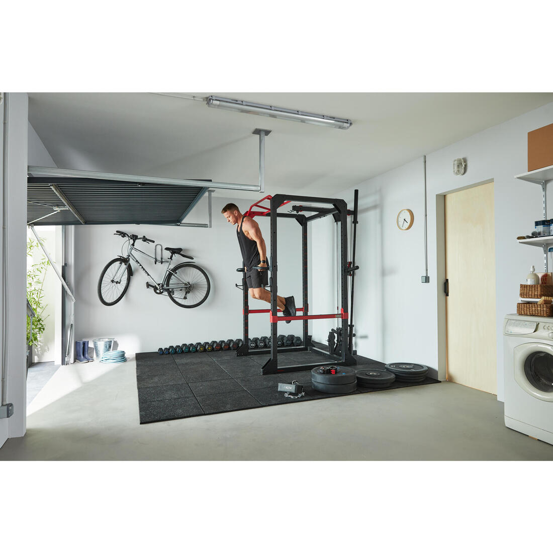 Supports dips pour rack de musculation x2 - Kit dips CORENGTH | Decathlon