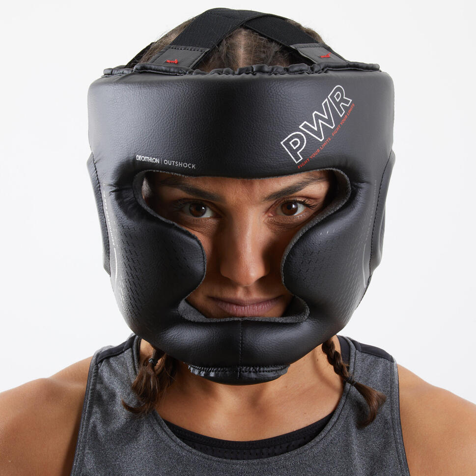 CASQUE DE BOXE ADULTE INTÉGRAL 500 NOIR OUTSHOCK | Decathlon
