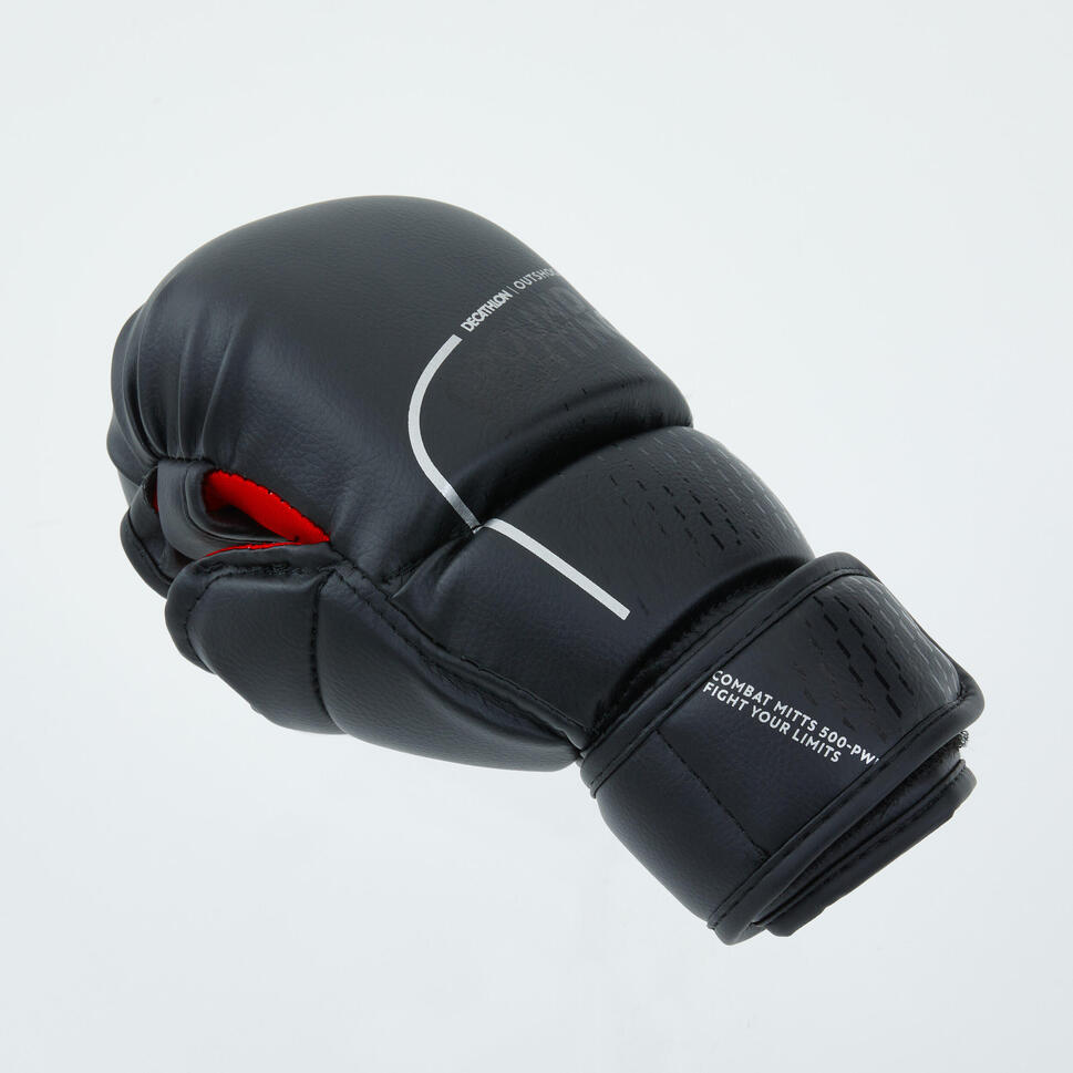 LUVAS DE MMA/GRAPPLING 500 PRETO OUTSHOCK - Decathlon