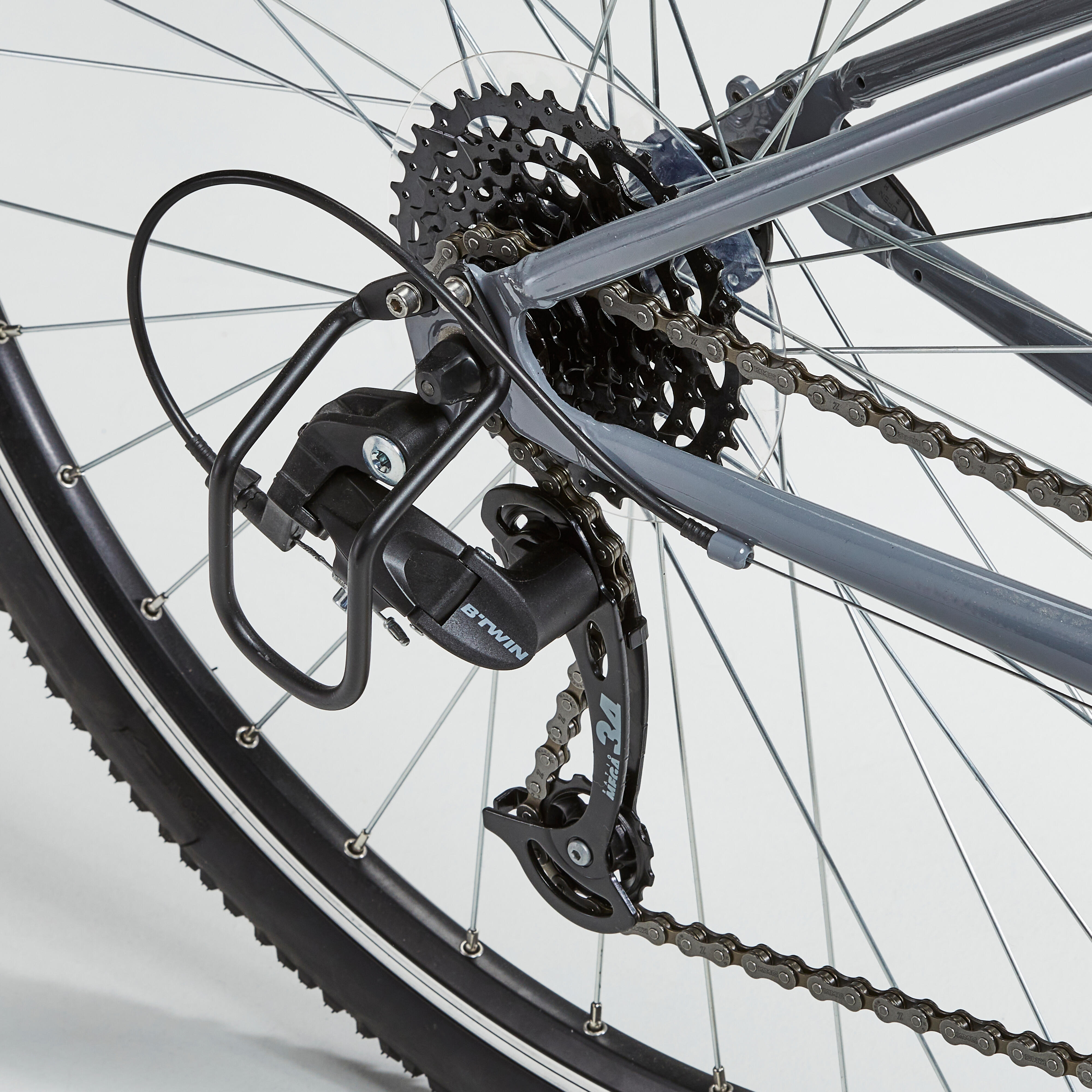 Vélo hybride – Riverside 120 - Gris BTon - Riverside - Décathlon