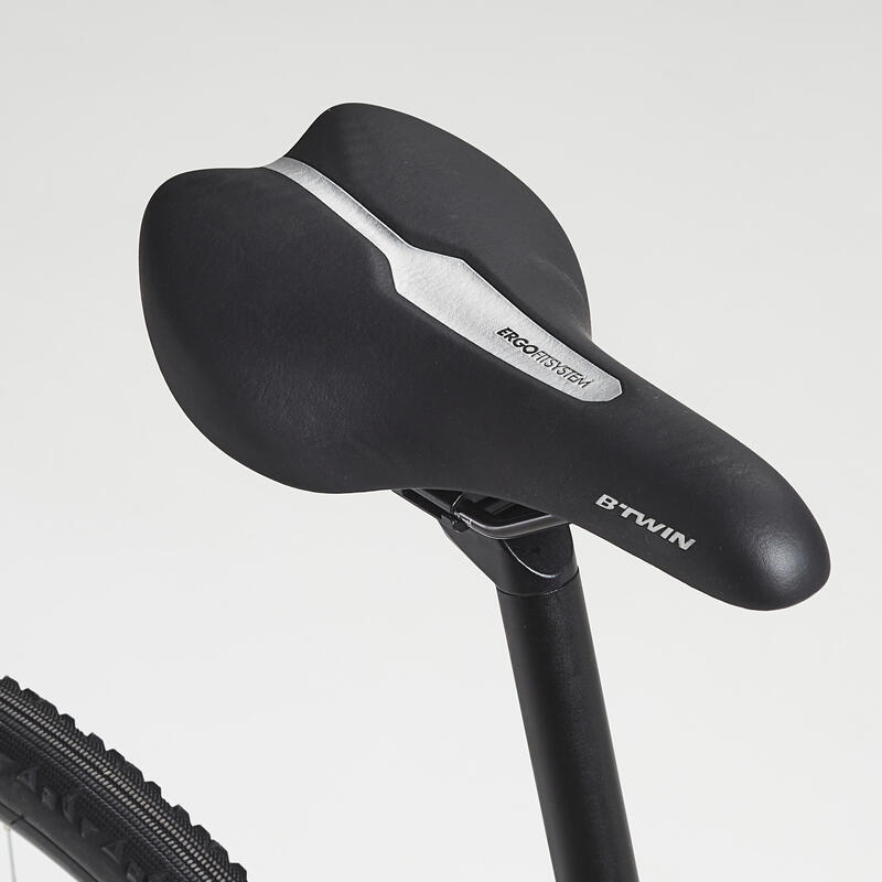 Riverside 500 Hybrid Bike - navy RIVERSIDE - Decathlon