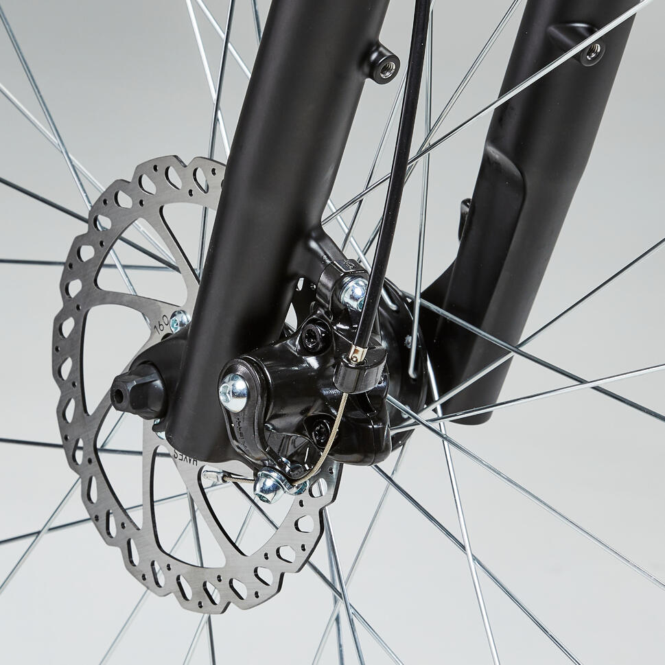 Riverside 500 Hybrid Bike - navy RIVERSIDE - Decathlon