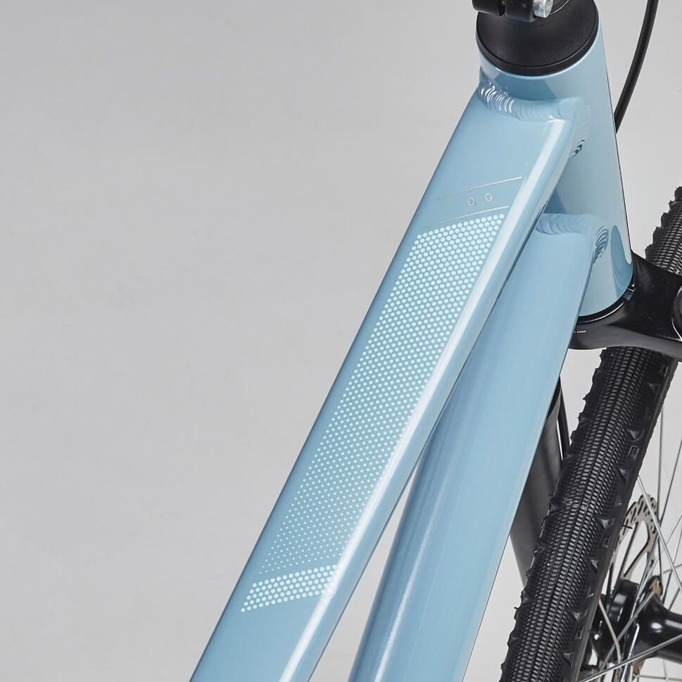 VÉLO TOUT CHEMIN RIVERSIDE 500 BLEU NUIT RIVERSIDE | Decathlon