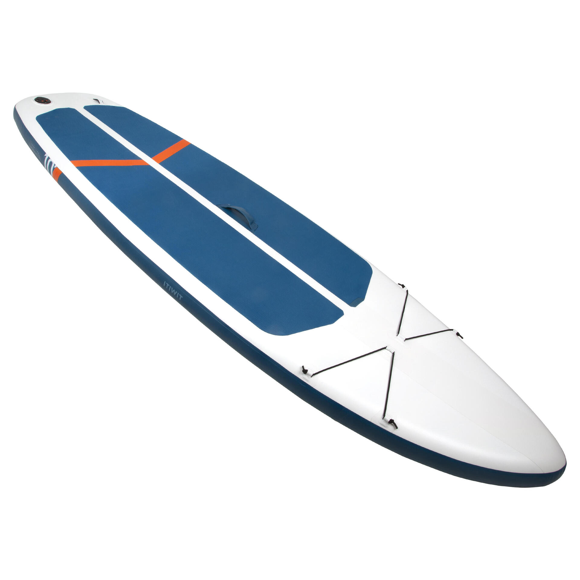 Ultra-compact and stable 10-foot (max. 130 kg) SUP white and blue