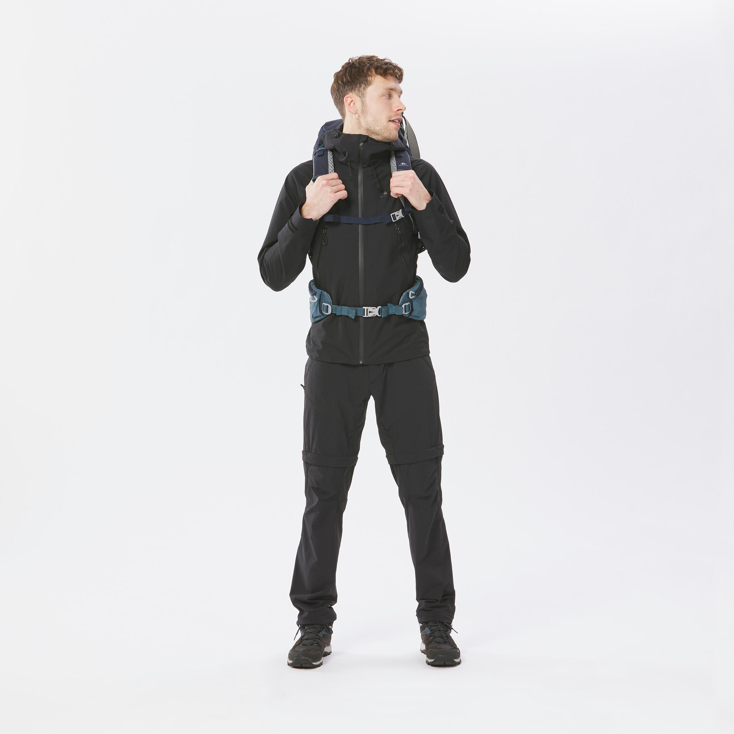 Men's waterpoof jacket - MH500 - Black