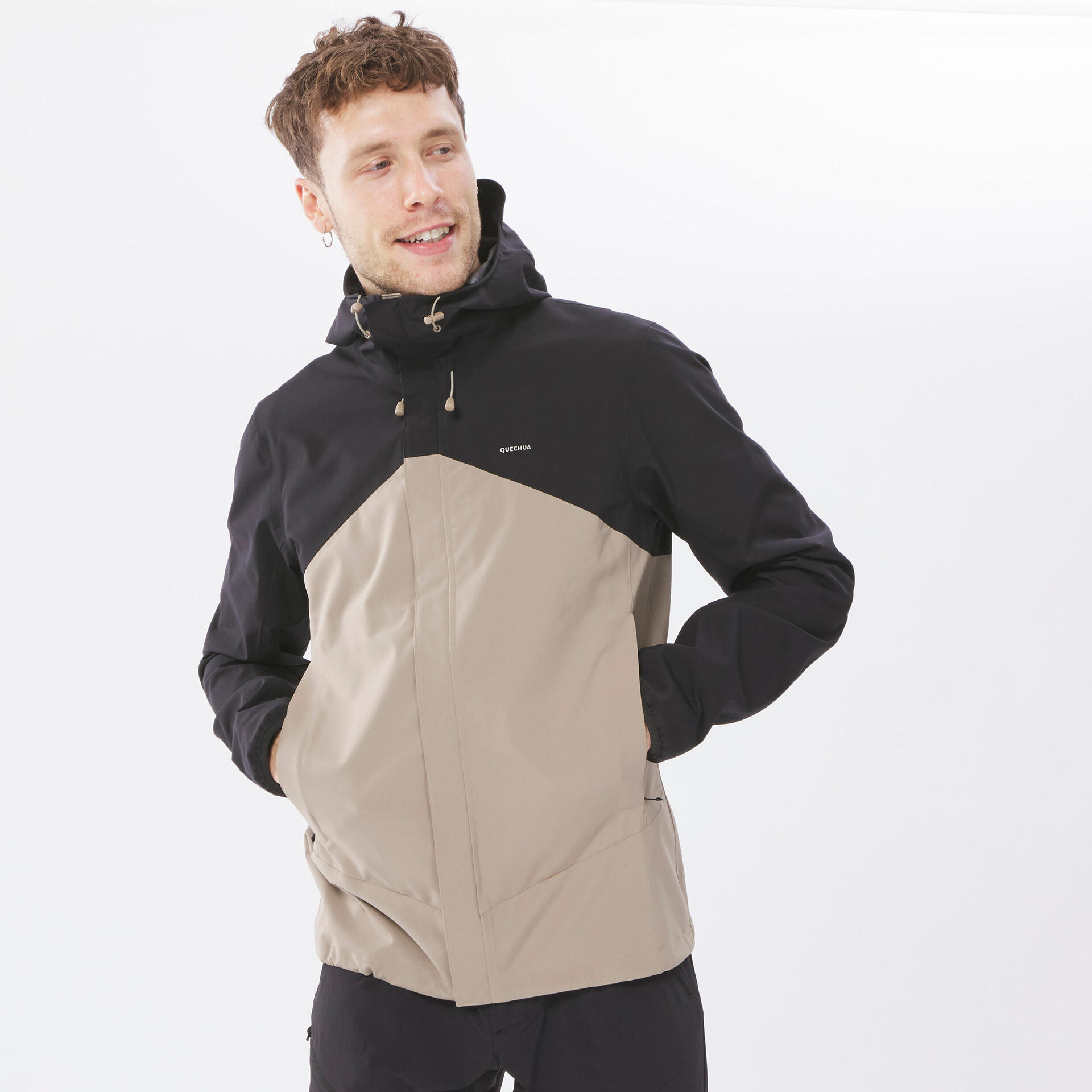 Men's Hiking Lightweight Waterproof Jacket MH150