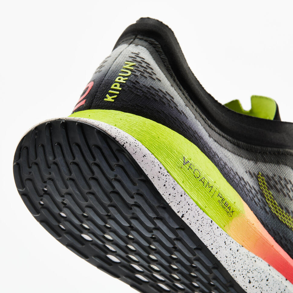 CHAUSSURES RUNNING HOMME - KIPRUN KD500 2 NOIR ROSE JAUNE KIPRUN ...