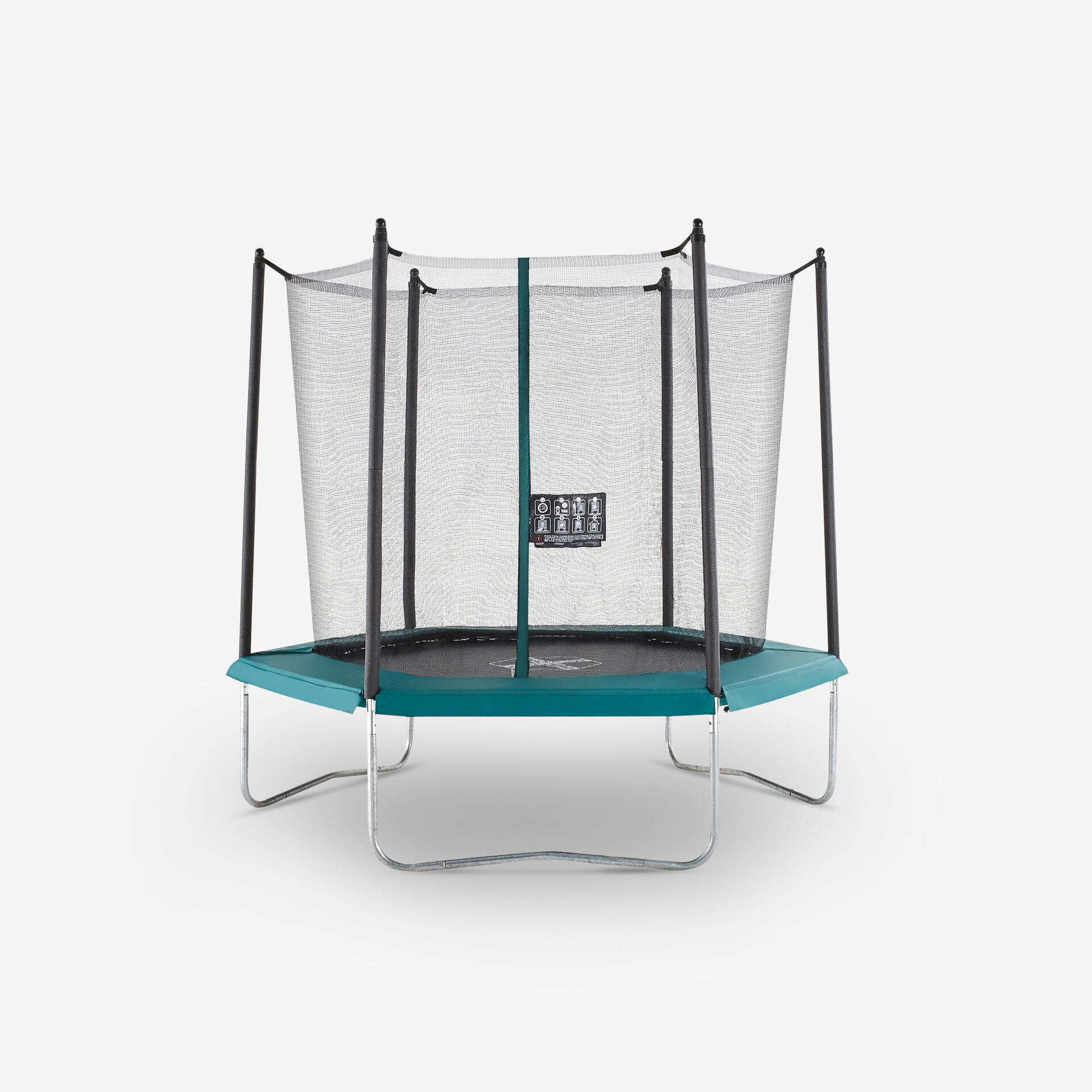 Hexagonal Trampoline with Safety Net 240