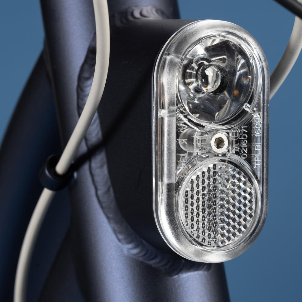 High Frame Electric City Bike Elops 900 - Navy Blue ELOPS - Decathlon