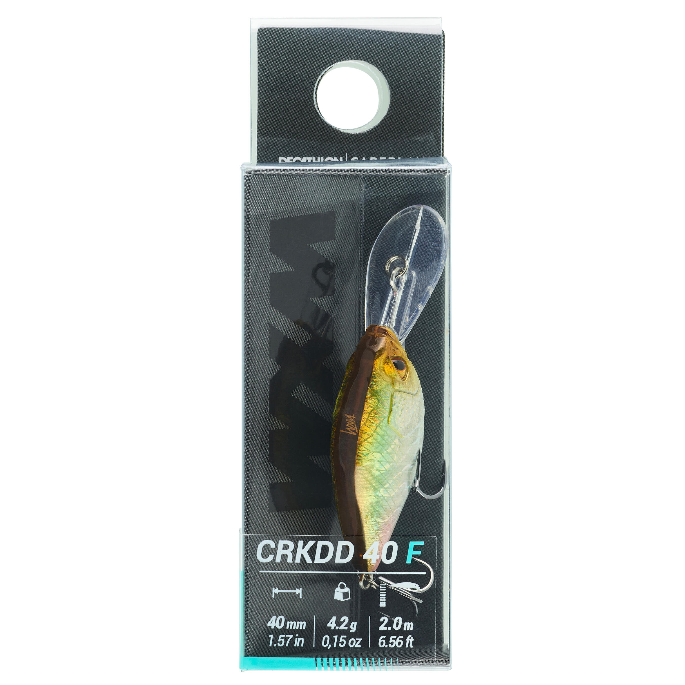 CRANKBAIT HARD LURE DEEP DIVING WXM CRKDD 40 F - GREEN BACK - Decathlon