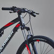 Bicicleta de montaña 27,5" doble suspensión Rockrider ST 530 S negro rojo | Decathlon