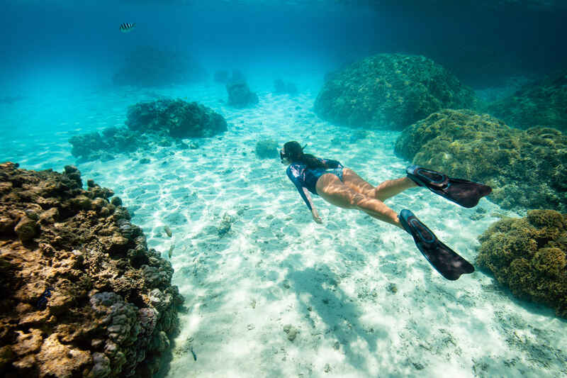 Peraje za ronjenje FF 100 Soft crne - Decathlon