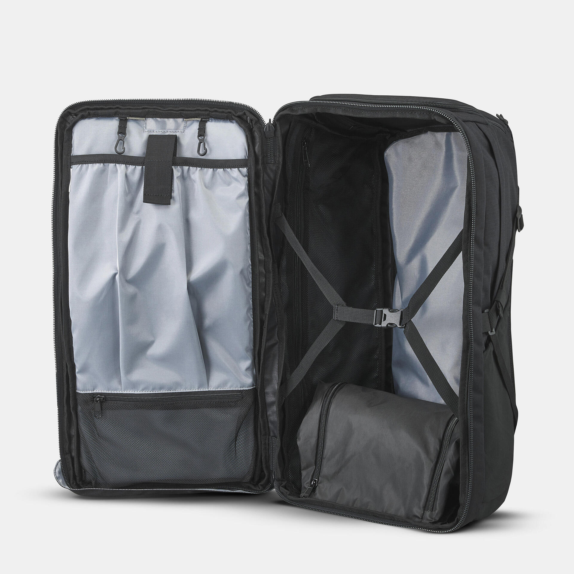 Men's travel and trekking backpack with suitcase opening 50 + 6L ...