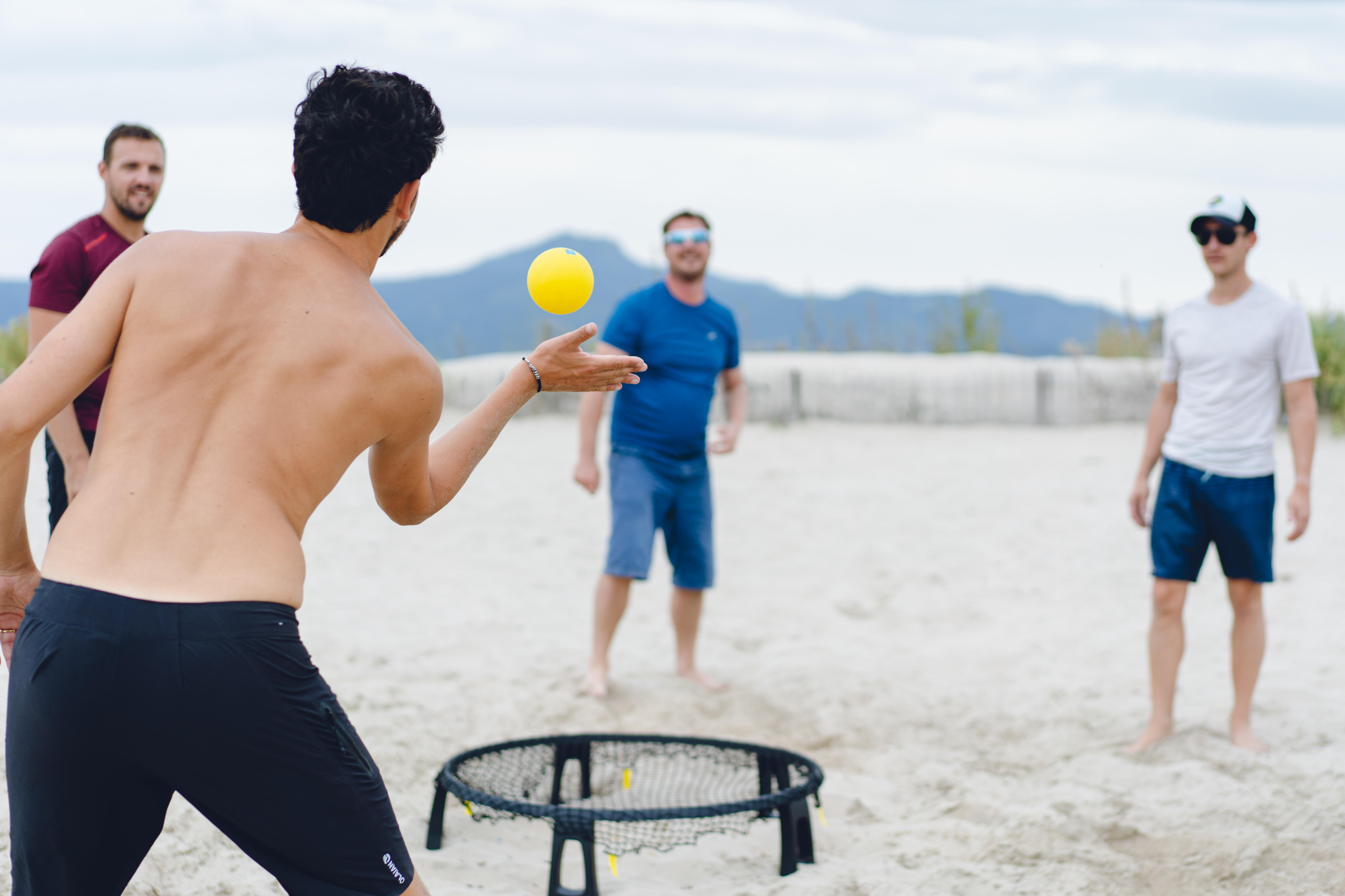 Size 1 Roundnet Ball - Yellow - Lemon yellow - Kipsta - Decathlon