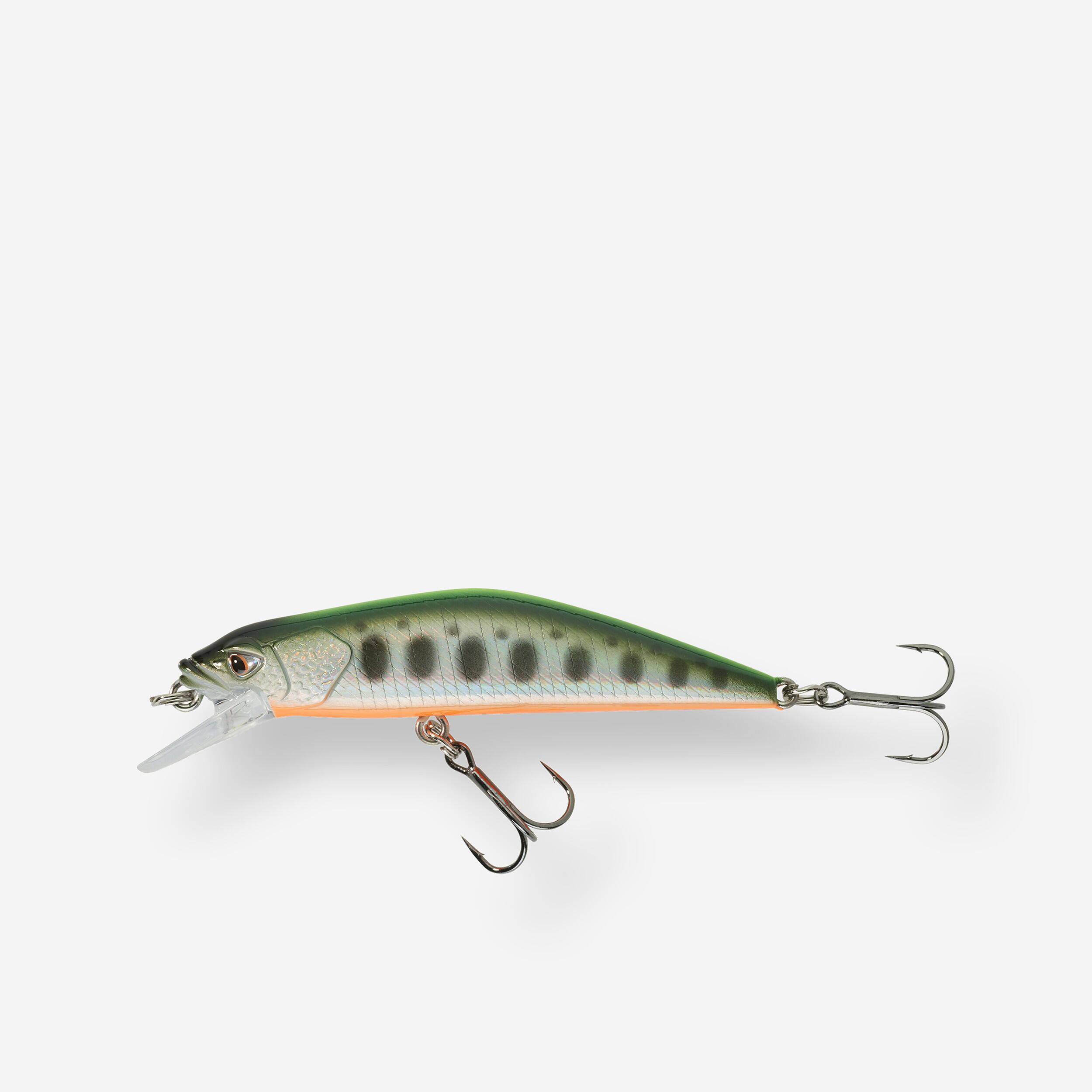 Trout Fishing Hard Lure - WXM MNWFS 70 - Fluo yellow, Light grey, Fluo ...