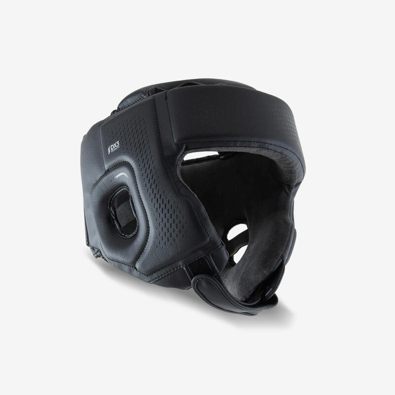 Adult Boxing Open Face Headguard 900 - Black OUTSHOCK - Decathlon