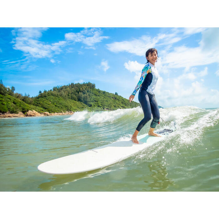 Women's T-Shirt Long Sleeve UV-Protection Surf Top 500