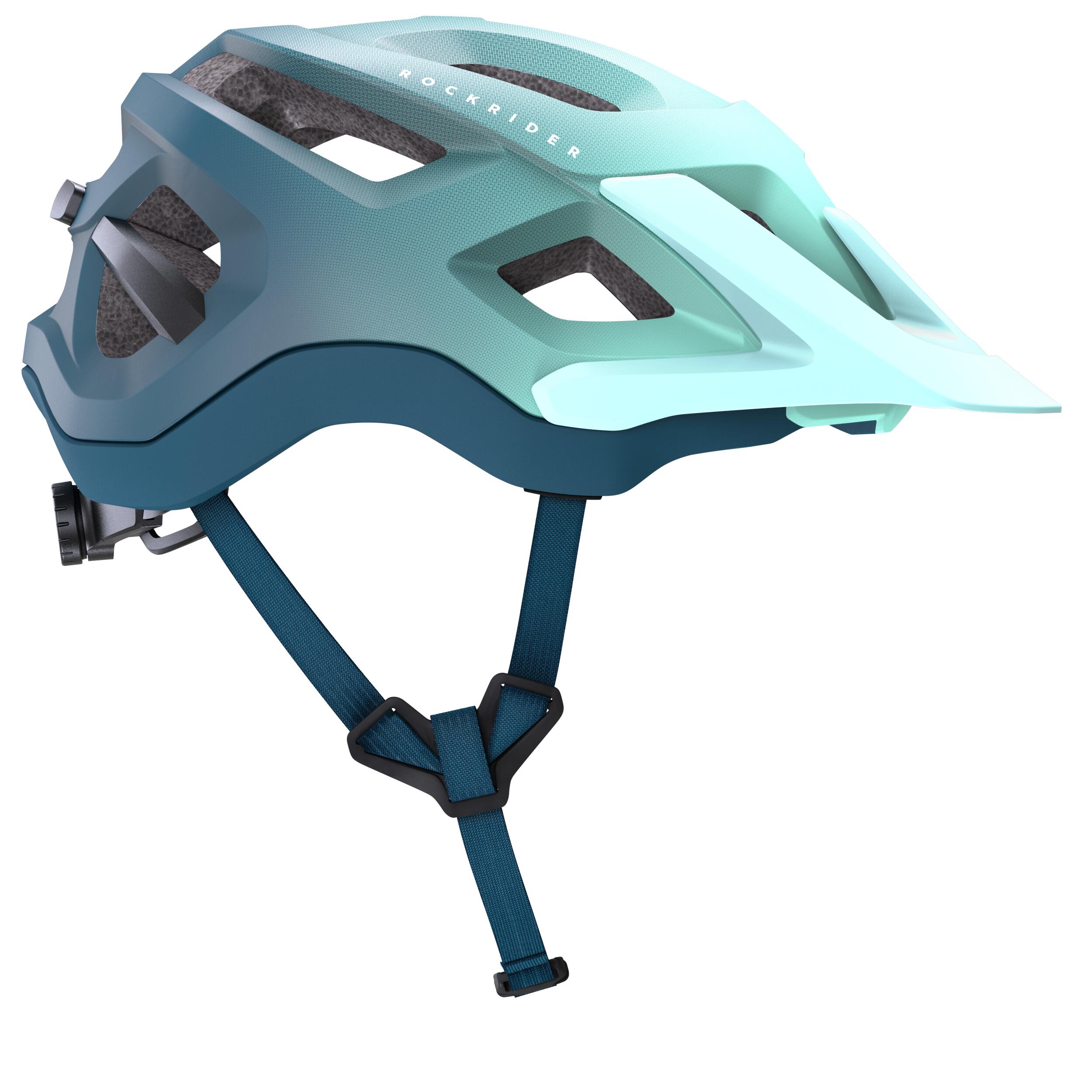 Mountain Bike Helmet - EXPL 500 Blue - Deep petrol blue, Pale mint ...