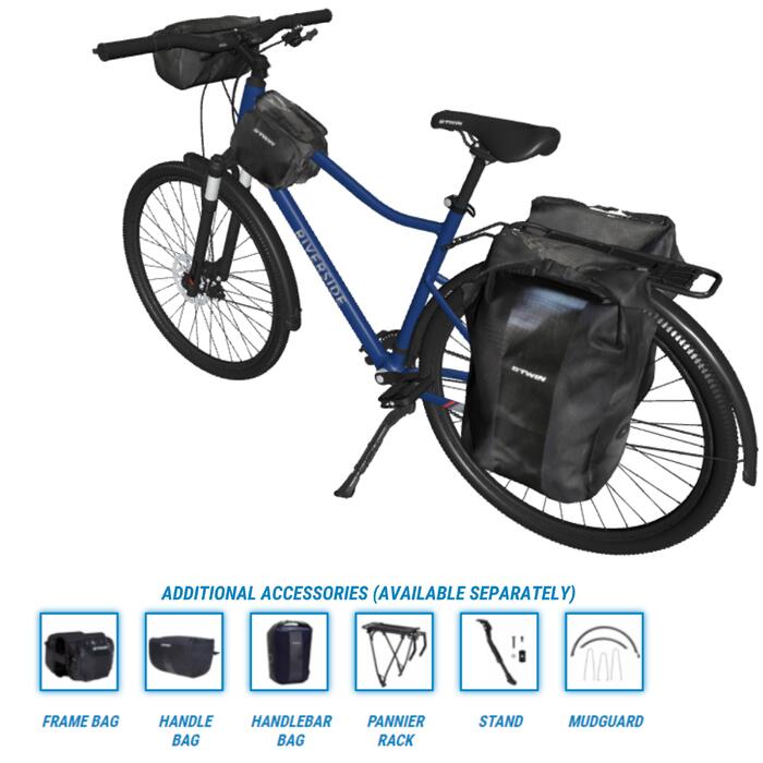 Hybrid Bike Riverside 500 9 speed Disc Brake - Blue