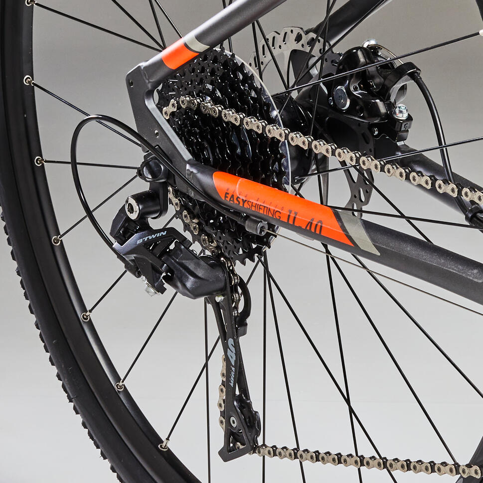 VELO TOUT CHEMIN RIVERSIDE 700 GRIS & VERT D'EAU RIVERSIDE | Decathlon