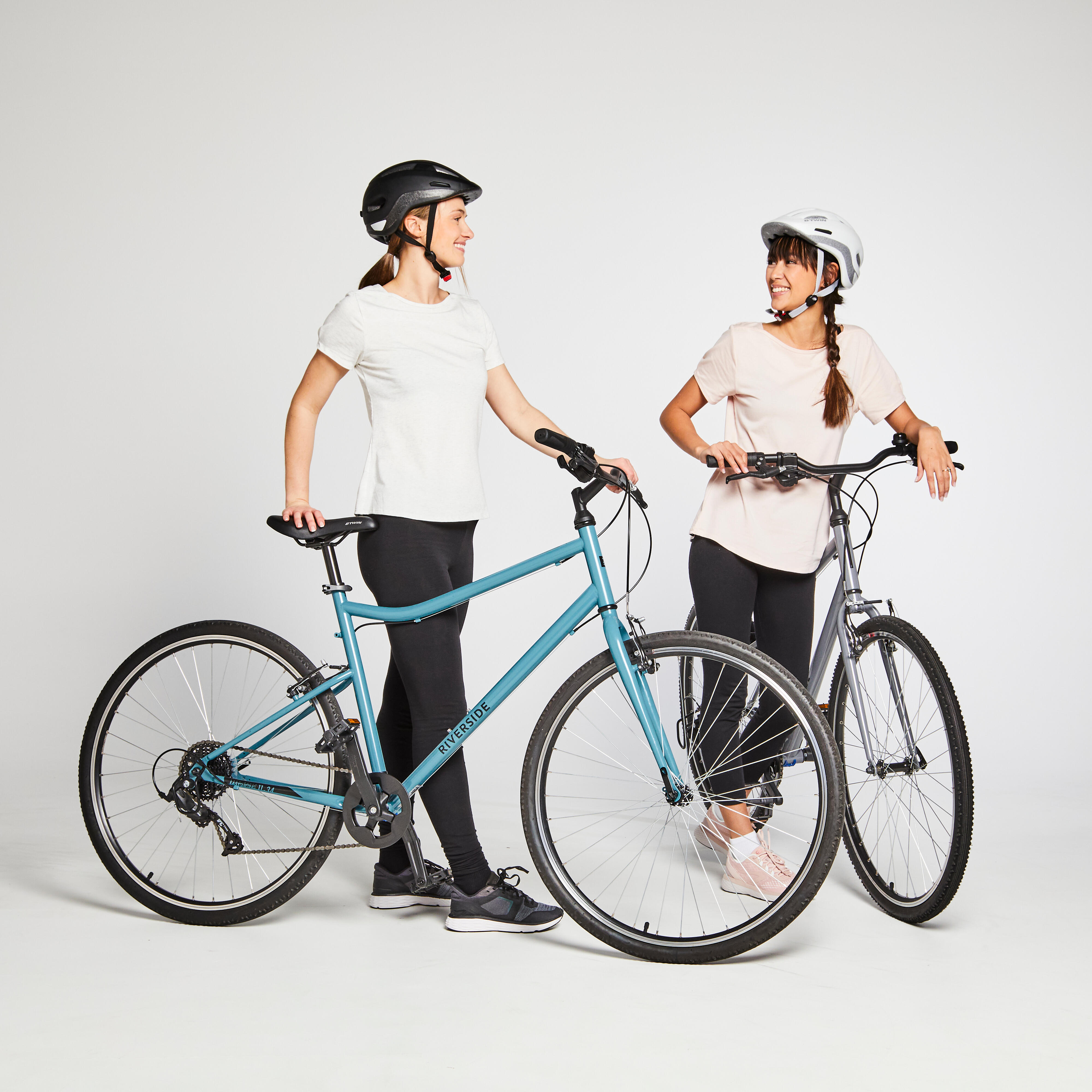 Vélo hybride – Riverside 120 - Gris BTon - Riverside - Décathlon