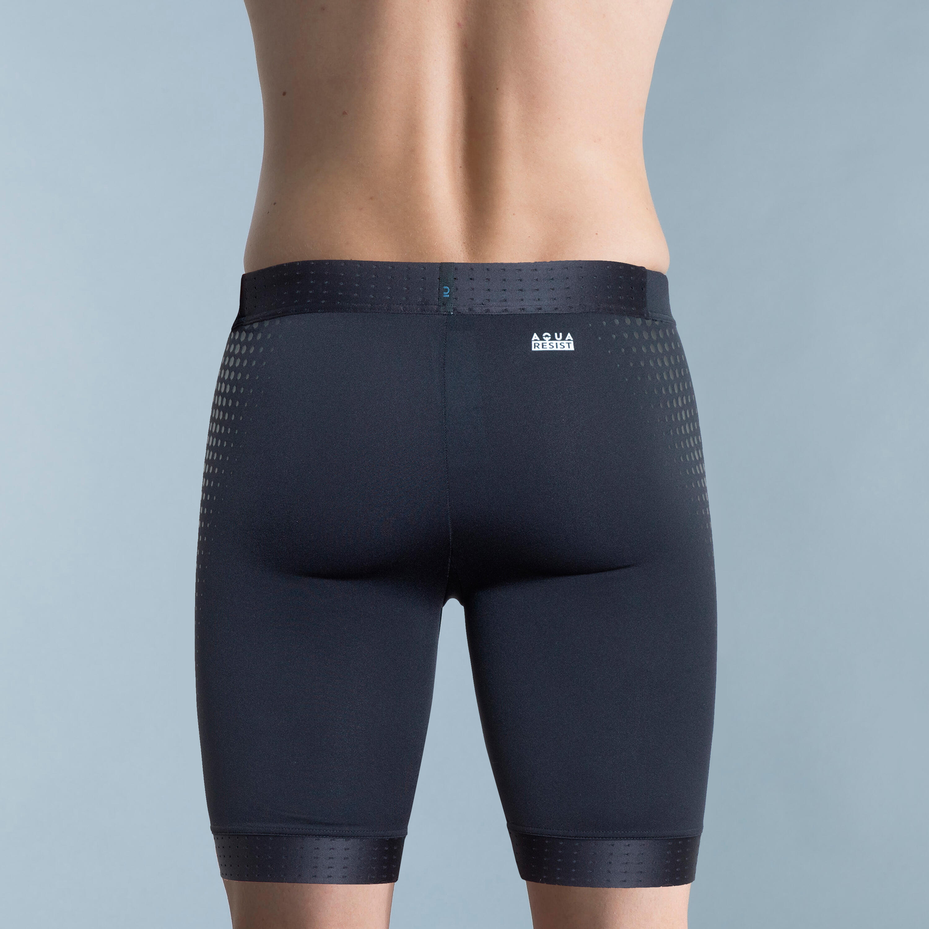 Men's Swimming Jammer – 500 Fiti - graphite black, graphite black ...