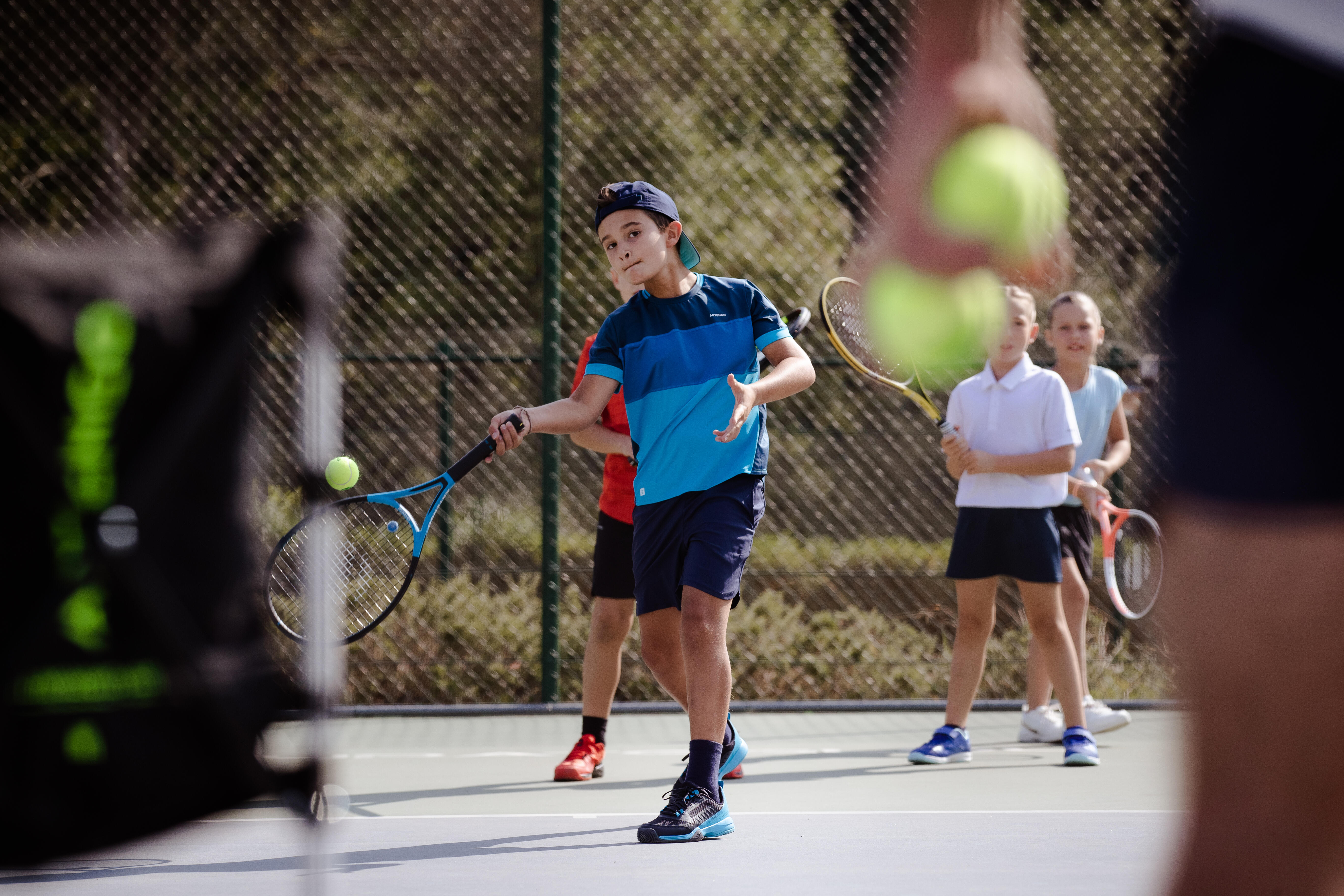 Junior Tennis 26" Racket TR500 Graphite - Blue