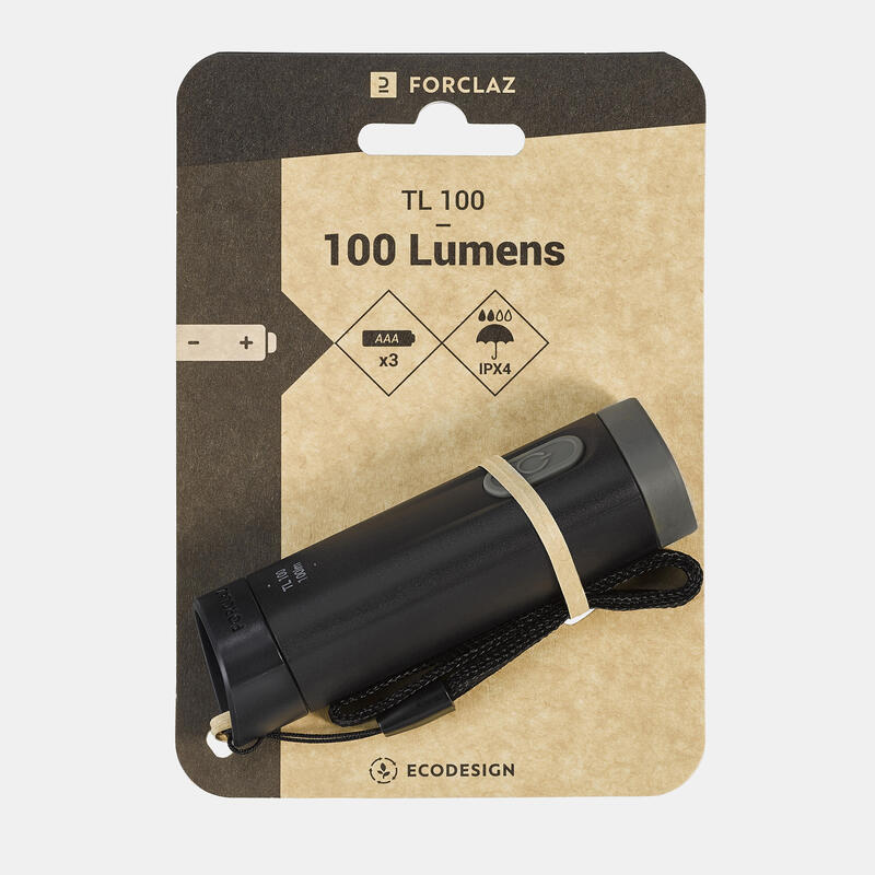 Battery Torchlight - 100 lumen - TL100 FORCLAZ - Decathlon