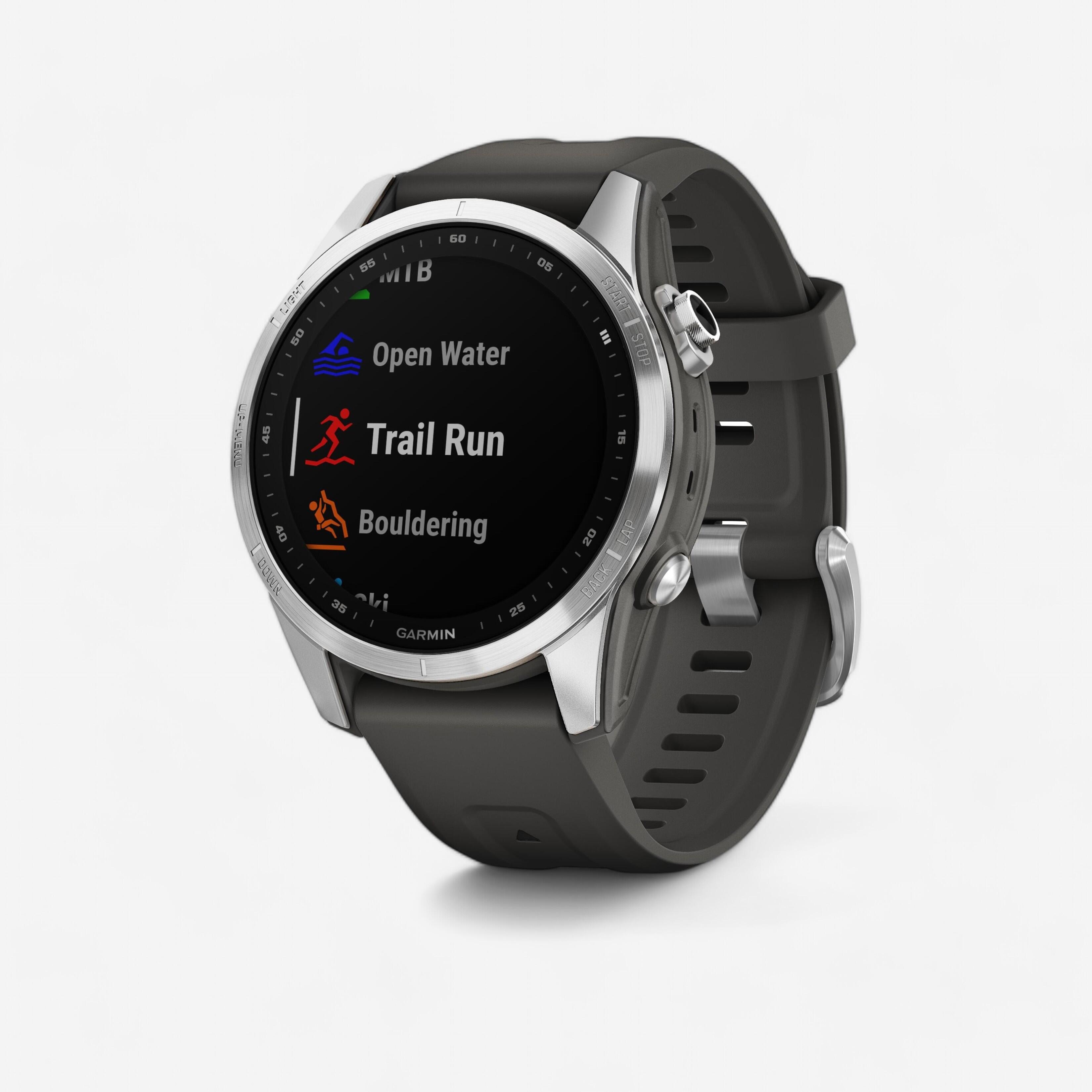 Outdoor GPS HRM smart watch - GARMIN FENIX 7S - silver grey - Decathlon