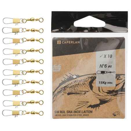 Rolling swivel snap INOX SW X10 - Decathlon