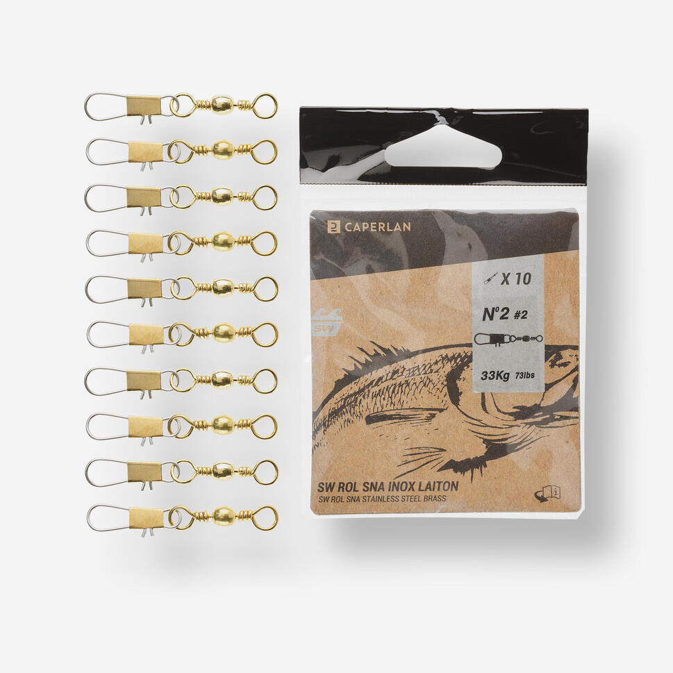 Émerillon agrafe rolling snap INOX SW X10 CAPERLAN | Decathlon